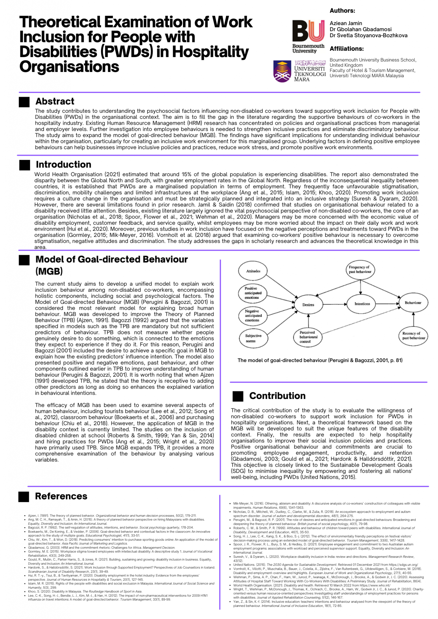 Poster: Theoretical Examination of Work Inclusion for People with ...